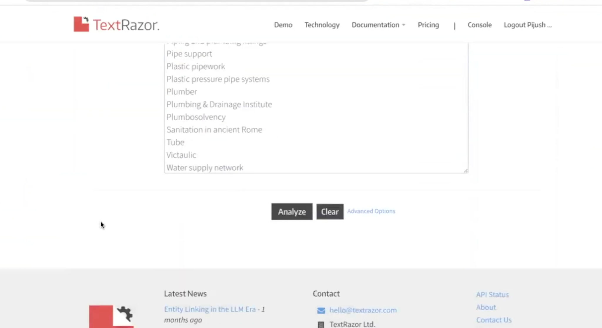 How to Extract Entities from TextRazor | Pijush Saha